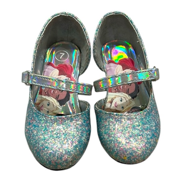 Disney | Shoes | Disney Princess Girls High Heel Kids Glitter Mary Jane ...